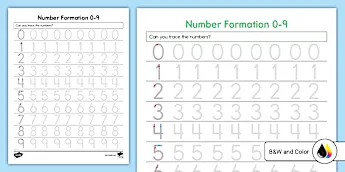 Number Formation Worksheets | twinkl.com