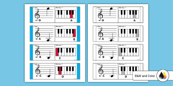 Treble and Bass Clef Printables | twinkl.com