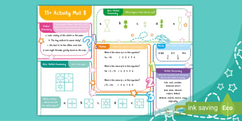 Maths 11 Plus - Practice Papers and Activities - Twinkl