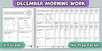 Third Grade Morning Work | twinkl.com
