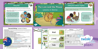 The Lion and the Mouse Lesson Plan Packs | Foundation