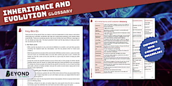 Inheritance and Evolution Extra Resource | KS3 Biology