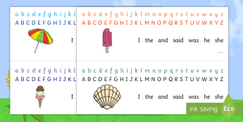 Summer Alphabet Activities | twinkl.co.uk