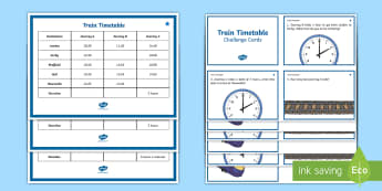Timetables - Time - Telling the Time - KS2 Teaching Resources
