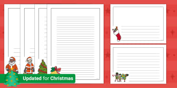 Christmas Writing Worksheets Printable Writing Frames - KS1