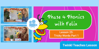 Tricky Words Phonics • Twinkl.ca