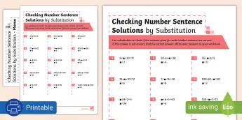 Substitution Worksheets | twinkl.co.uk