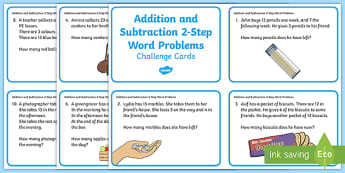 Year 2 Addition and Subtraction Solve problems - New 2014 NC Aim