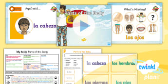 KS2 Spanish - PlanIt - My Body Primary Resources - Twinkl