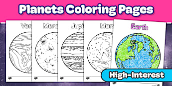 Planets Worksheets & Printables | Grade 2 | Twinkl