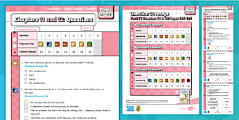 Chapter Chatter Comprehension Activities - Twinkl