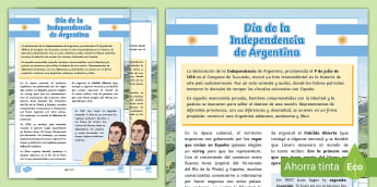 Actividades 9 de julio (Día de la Independencia) para niños