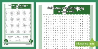 Pakistan Word Searches | twinkl.com.au