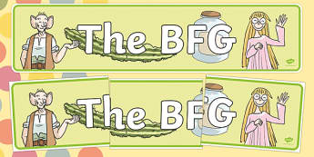 The BFG - Roald Dahl Primary Resources- The BFG Activities