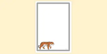 Tiger Page Borders | twinkl.com.au