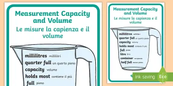 Volume Measurements | twinkl.co.uk