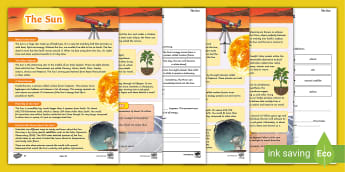 Space Comprehension KS2 - Differentiated Reading Tasks