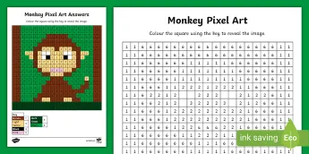 Pixel Art Colouring Puzzles | twinkl.co.uk
