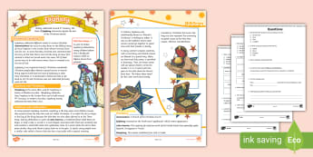Religious Festivals - KS2 Reading Comprehension - Twinkl