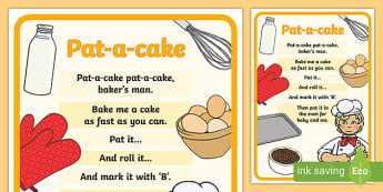 Nursery Rhyme Cake Resources | Pat-a-Cake Nursery Rhyme