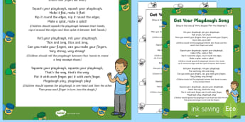 Playdough Playdough Songs Early Years (EYFS) - Fine Motor Skills P