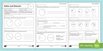 Year 6 Radius and Diameter Resources - KS2 Maths Curriculum