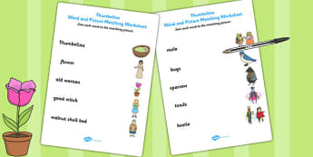 Thumbelina Activities, Worksheets and Games - Twinkl