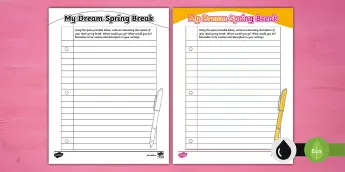 Spring Break Writing Activities | twinkl.co.uk