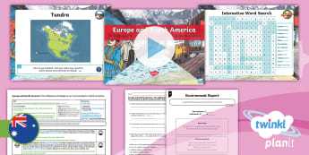 Europe and North America Year 5 - Primary Resources - Twinkl