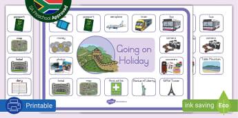 Going on Holiday Theme for Preschool | South Africa | Twinkl