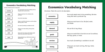 Vocabulary Matching Games | twinkl.com