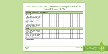 Science Checklists | twinkl.com
