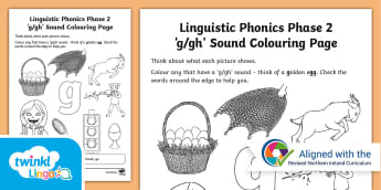 'g/gh' Sound Phase 2 - Stage 5/6 Phonics - Linguistic Phonics - Resources