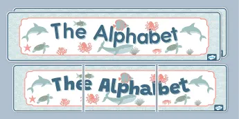 Alphabet Display Banners | twinkl.co.uk