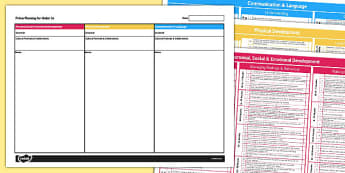 Planning Templates Early Years (EYFS) - Page 1