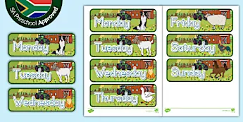 Days of the Week Cards | twinkl.co.uk