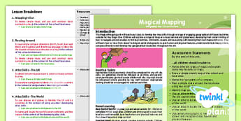 Magical Mapping - Map Skills - PlanIt KS1 Geography - Twinkl
