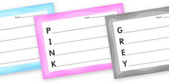 Acrostic Poem Templates | Years 1 & 2 | Primary Resources