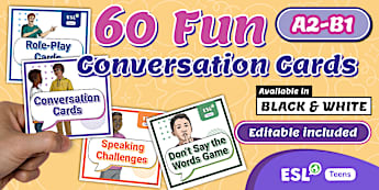 Conversation Cards - Kids - ESL Resources | TEFL | ESL