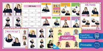 ASL Family Signs | twinkl.com
