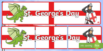 St George's Day (St George And The Dragon) Displays - EYFS