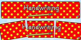 Handwriting Display Banners | twinkl.co.uk