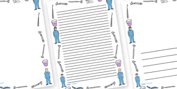 People Who Help Us Writing Frame Early Years (EYFS), frame, borders