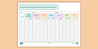 Baseline Assessment Foundation Stage - Assessment - Planning & Assessment