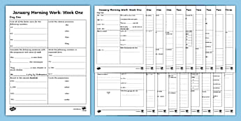 Morning Work Worksheets & Printables | Grade 4 | Twinkl