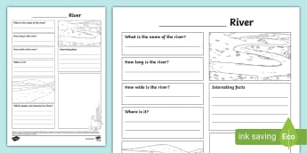 KS2 Geography Rivers Worksheet - Geography Resources - KS2