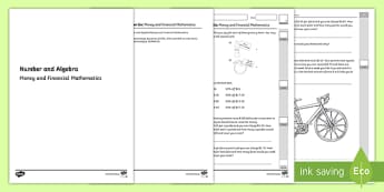 Money & Financial Maths | Year 5-6 | Maths | Australia