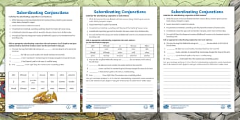 Subordinating Conjunctions - KS2 Grammar - Twinkl