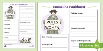 Emmeline Pankhurst | The Suffragettes | History KS1 - Twinkl
