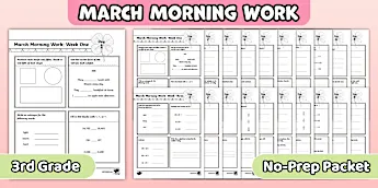 Third Grade Morning Work | twinkl.com
